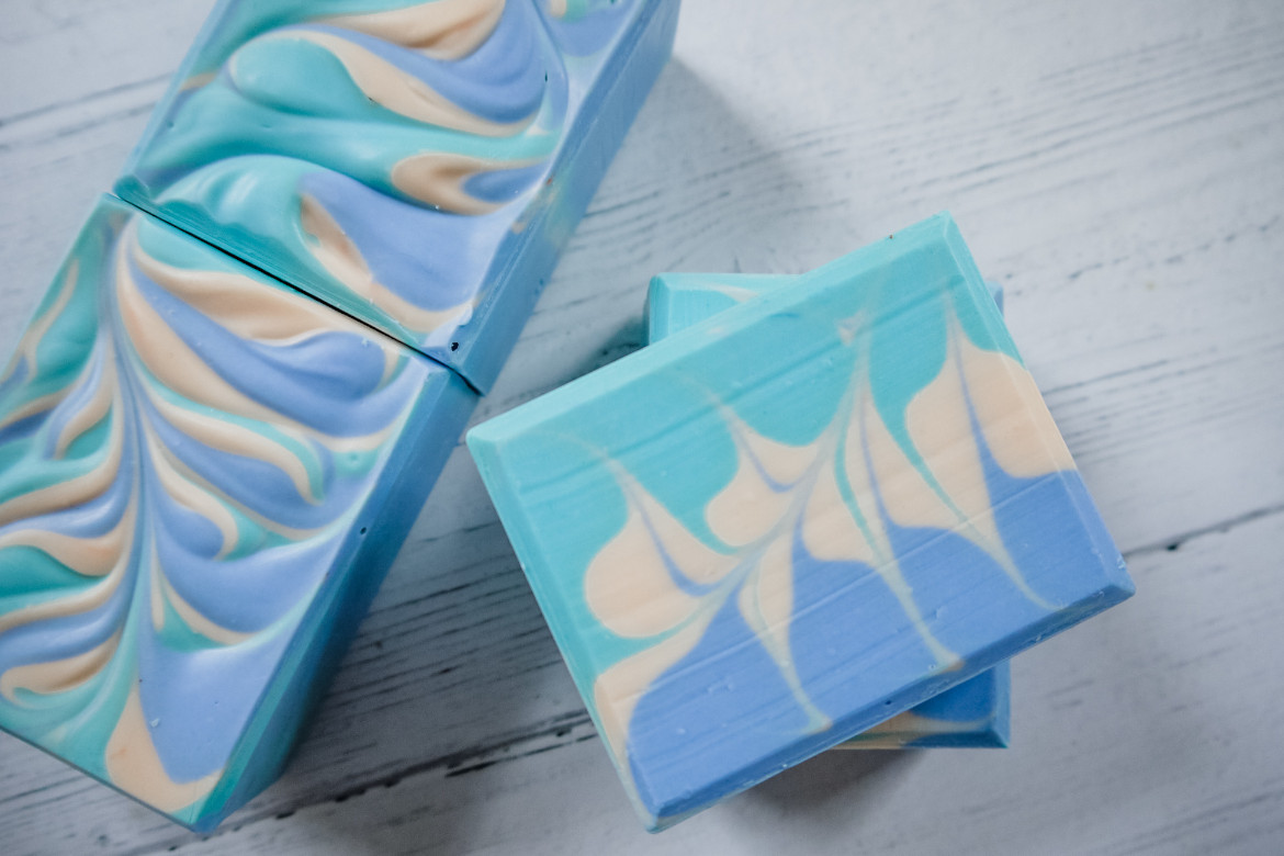 Seife mit Taiwan Swirl Technik sieden - Feinseiferei